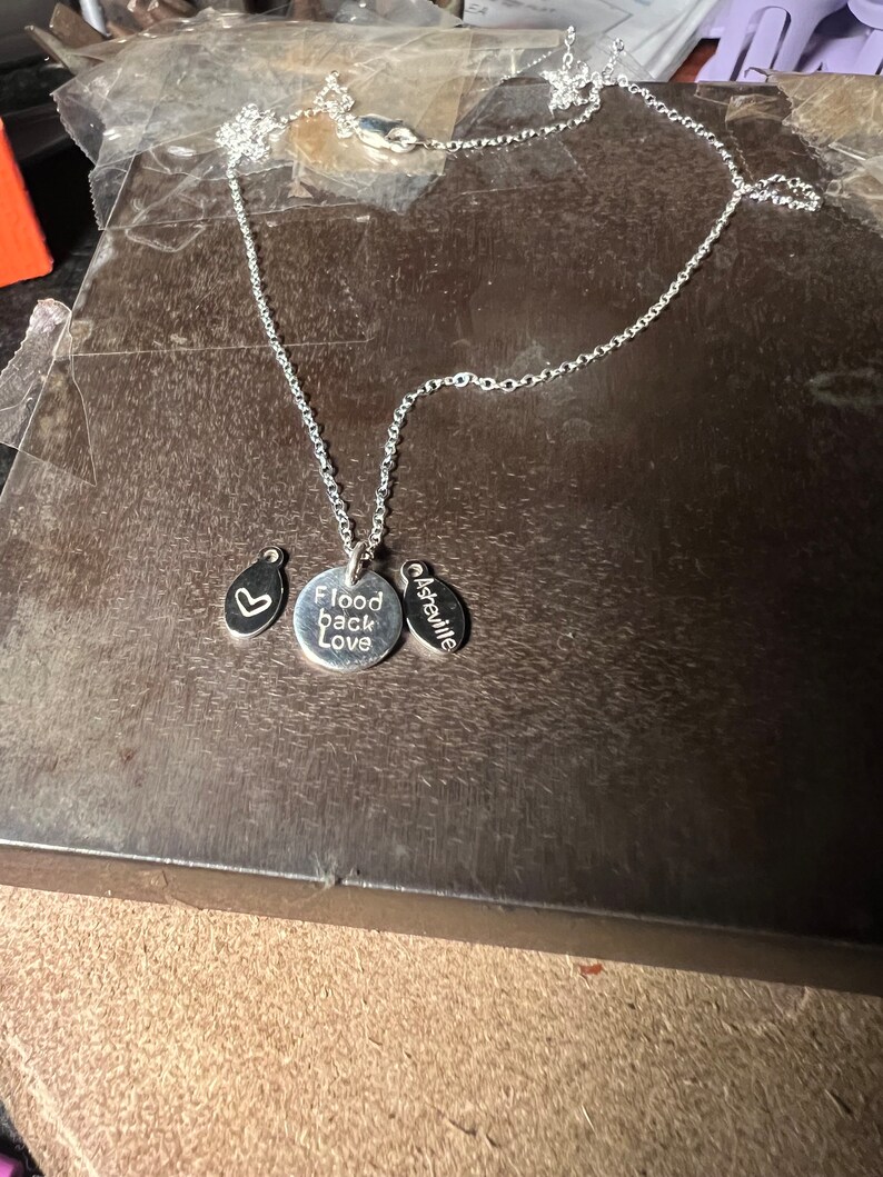 Flood Back Love Necklace • Sterling Silver • Hurricane Relief Jewelry ...