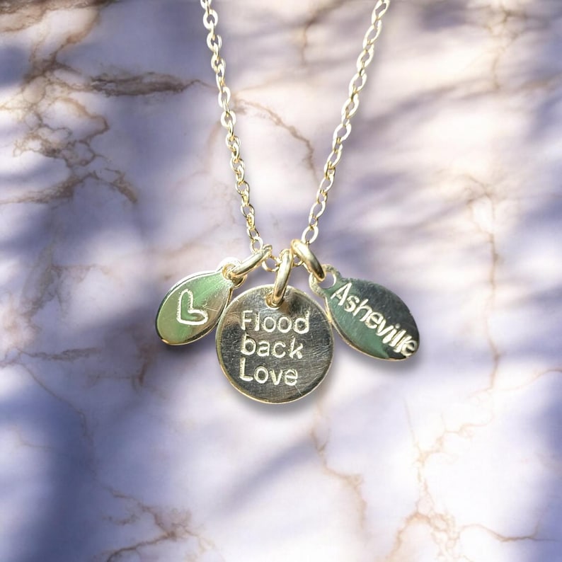 Flood Back Love Necklace • Sterling Silver • Hurricane Relief Jewelry ...
