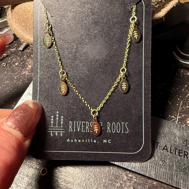Silver Roots Necklace - Etsy