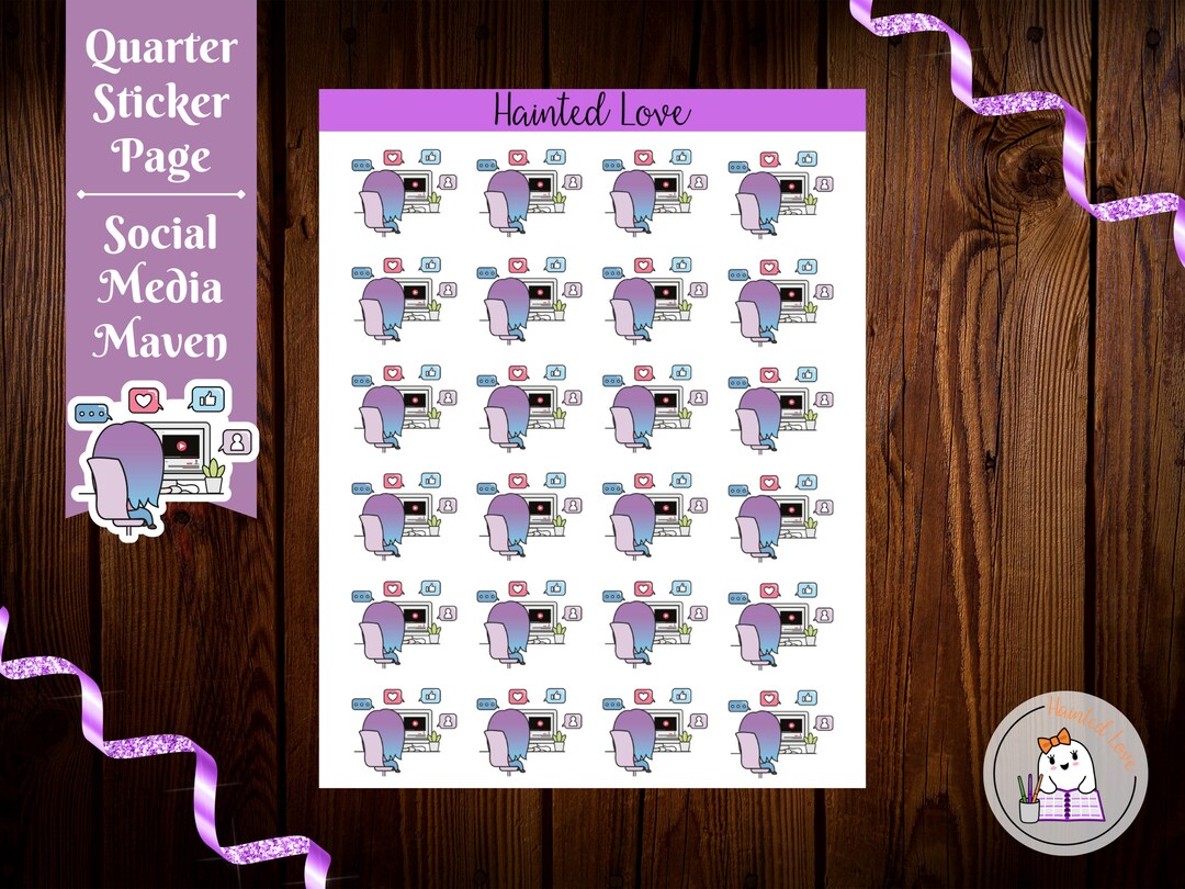 Social Media Stickers, Functional Stickers, Social Media, Planner ...