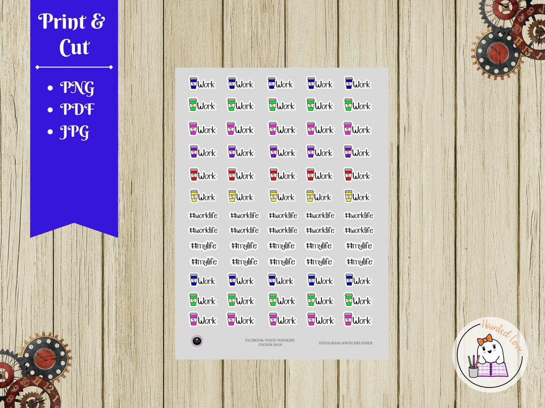Work Stickers, Functional Stickers, Planner Stickers, Classic Happy ...