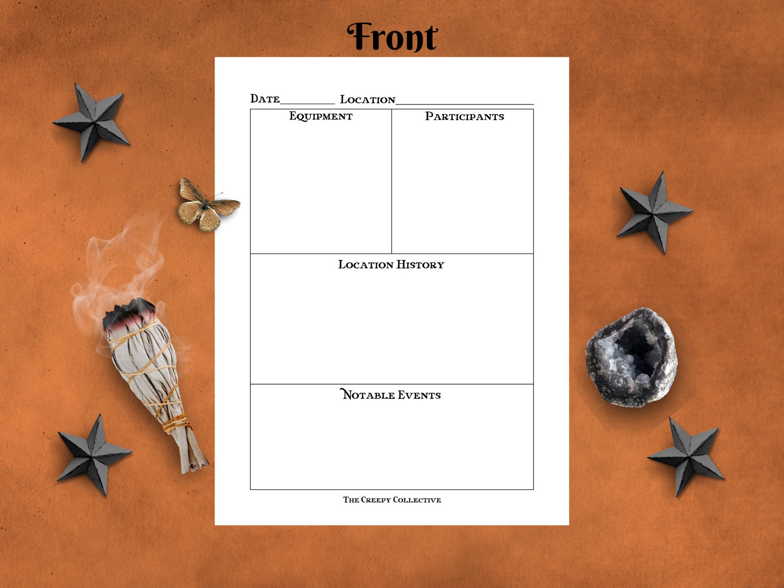 Planner Printable Paranormal Printable Paranormal - Etsy