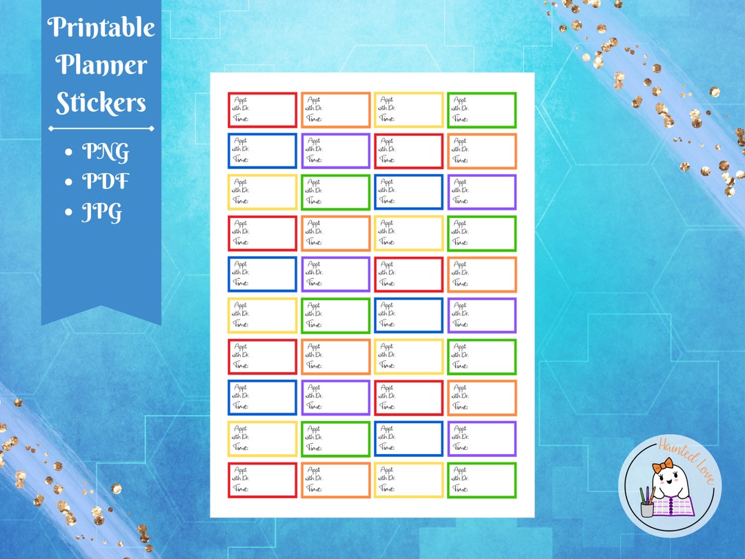 Doctor Appointment, Apointment Stickers, Medical Stickers, Planner ...