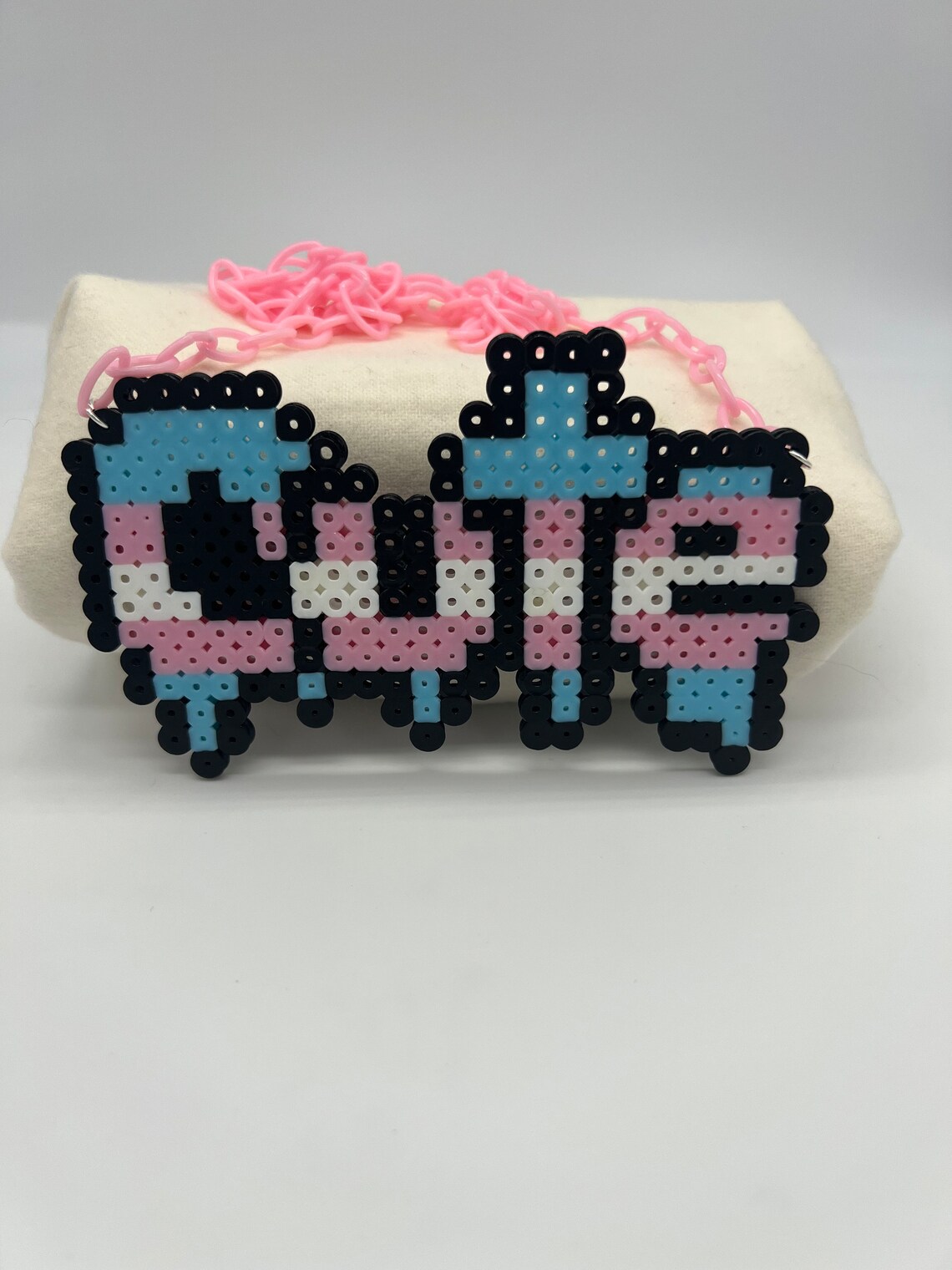 Pride Perler Bead “cute” Chain Necklace - Etsy