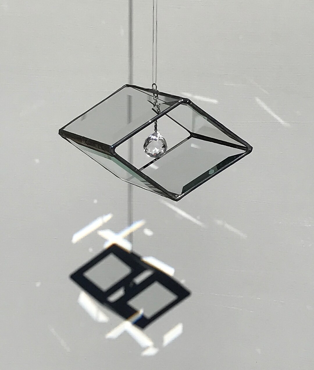 Shimmer ~ Diamond Orb With 20mm Crystal Prism - Etsy