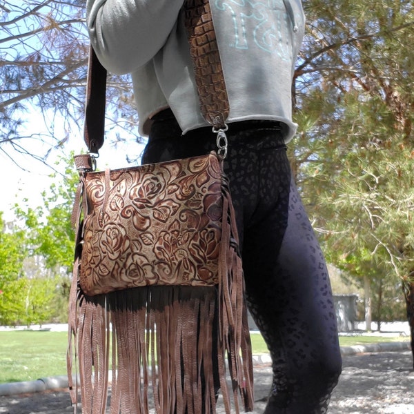 Leather Fringe Purse - Etsy