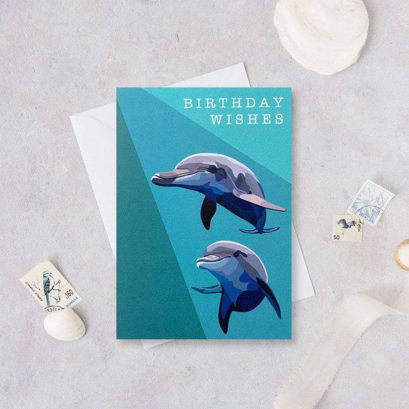 Dolphin Greeting Cards - Etsy