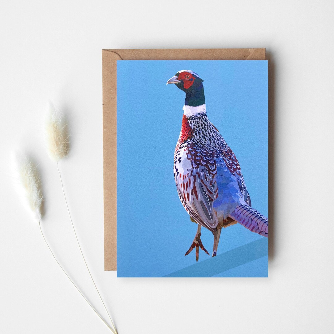 Pheasant Card - Pheasant - Birthday Card - Woodland Animal - Bird Card ...
