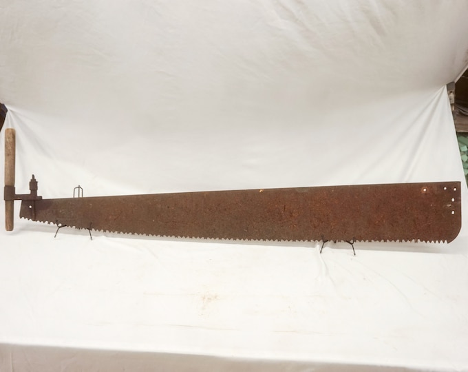 Antique Logging Crosscut Lumberjack Saw - Two Man Saw - Arborist Tree ...