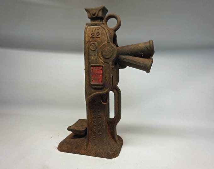 GIGANTIC 10 Ton Simplex Railroad RR House Jack No. 22, Antique ...
