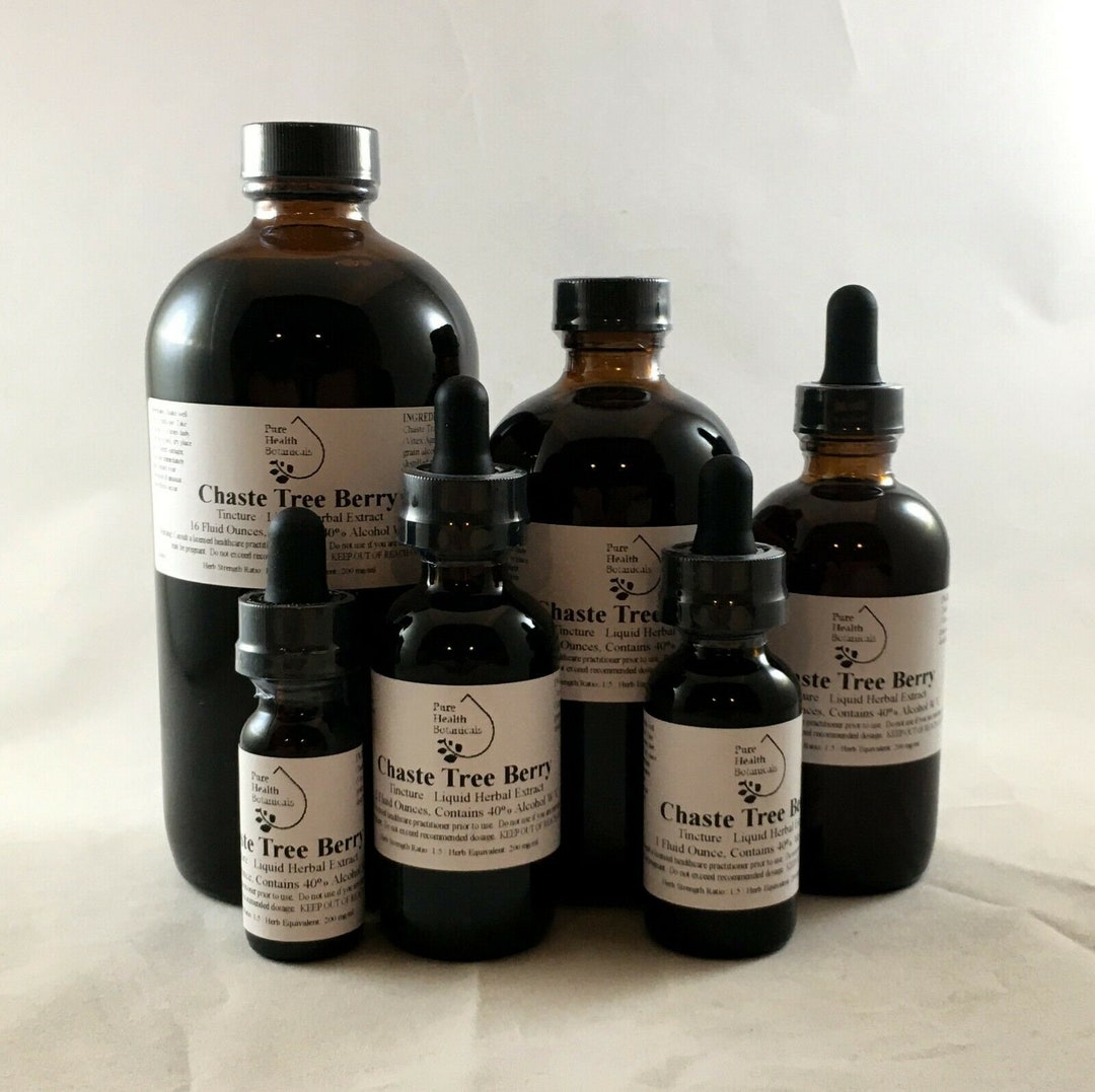 Chaste Tree Berry Tincture, Extract, Vitex Agnus Castus, Chastetree ...