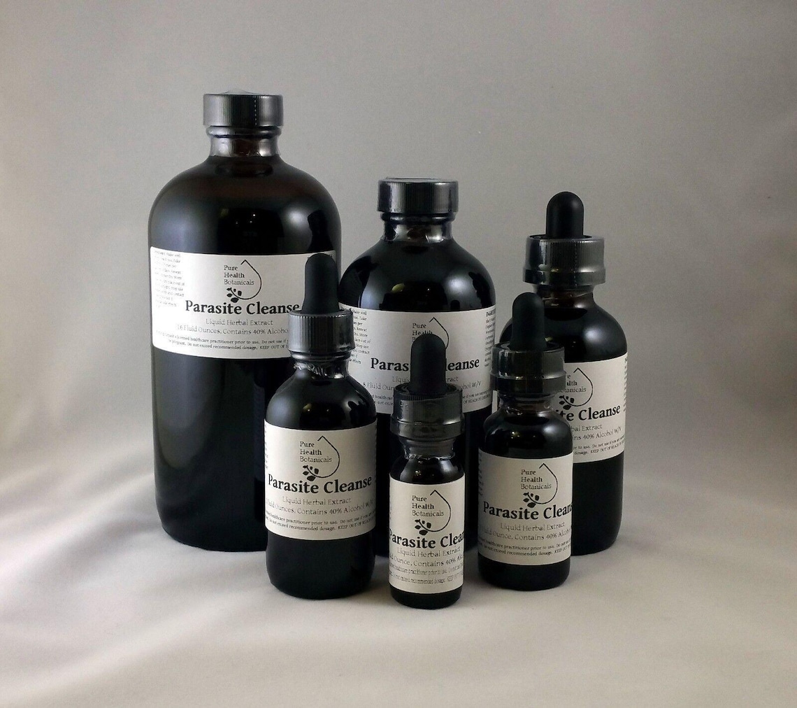 Parasite Cleanse Tincture/extract-wormwood,black Walnut Hull, Clove ...