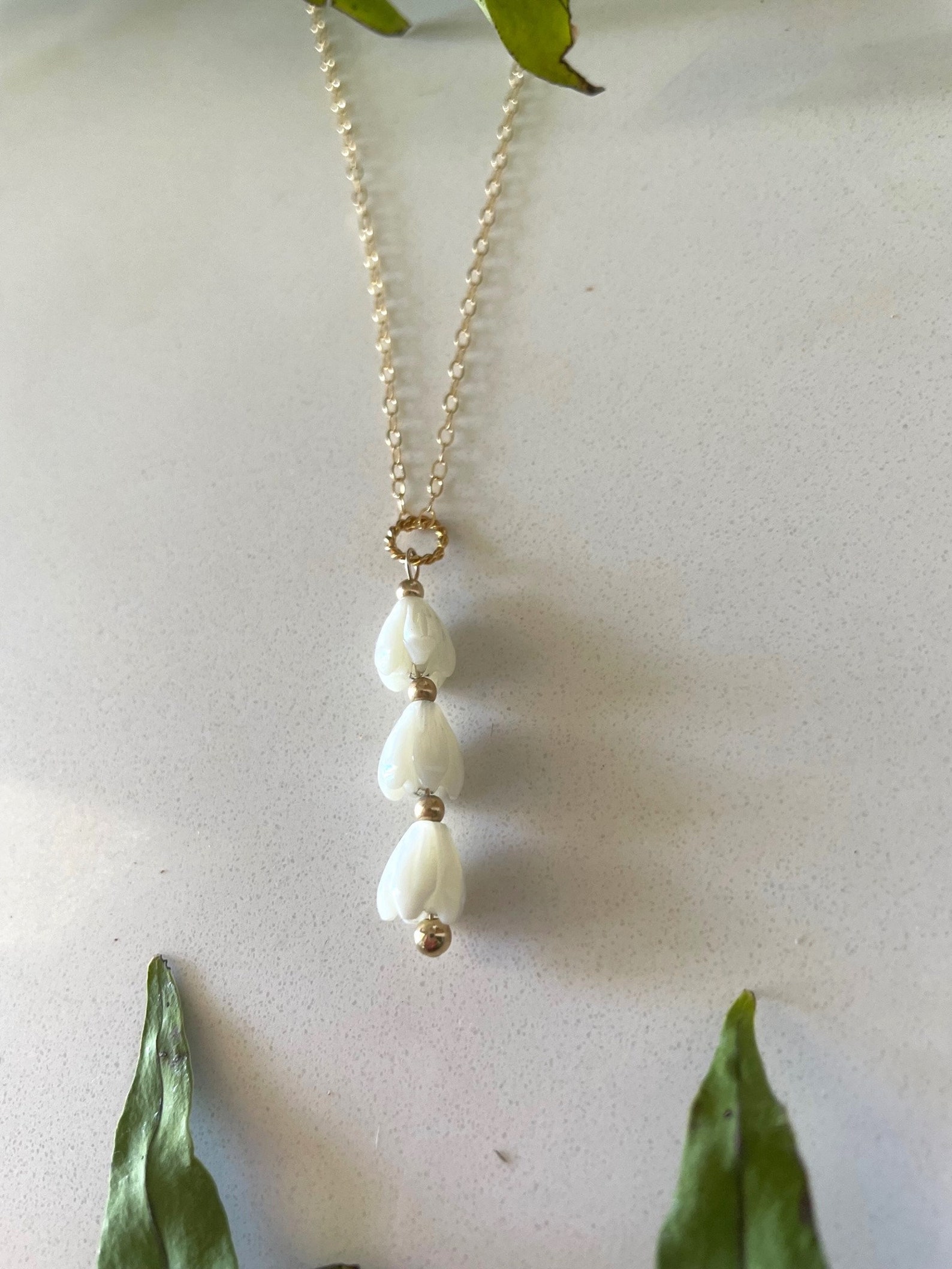 Mother of Pearl Pikake Necklace – Jasmine Flower, Hawaiian Wedding ...