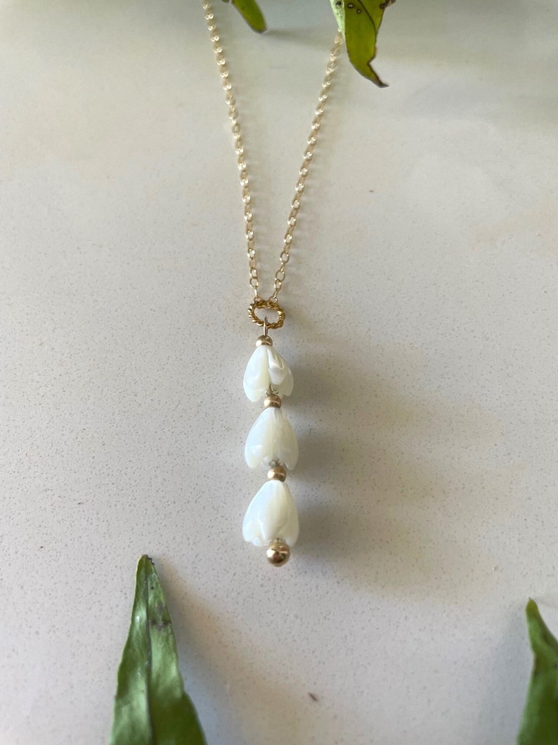Mother of Pearl Pikake Necklace – Jasmine Flower, Hawaiian Wedding ...