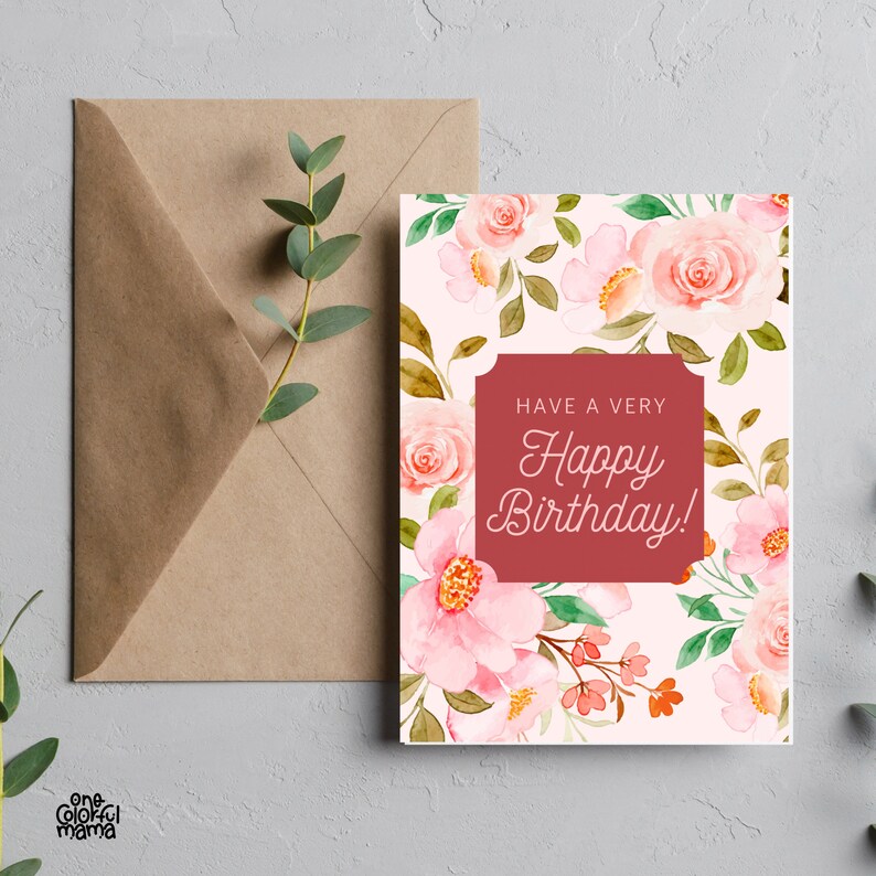 Printable Birthday Card Digital Download Card - Etsy