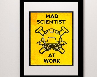 Genius at Work Sign - Etsy