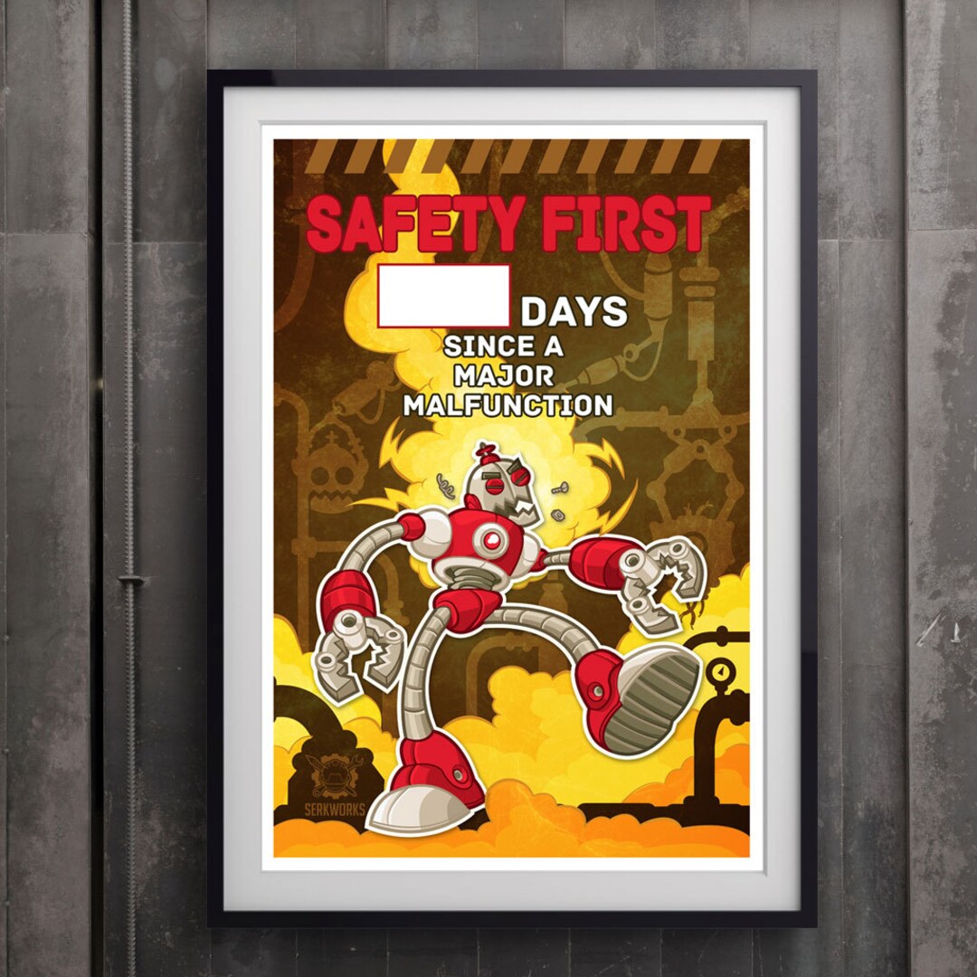 Safety First Print Safety Poster Lab Safety Office Safety Factory ...
