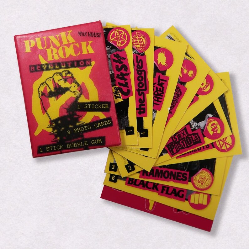 Punk Rock Revolution Wax Pack Non-sports Trading Cards - Etsy