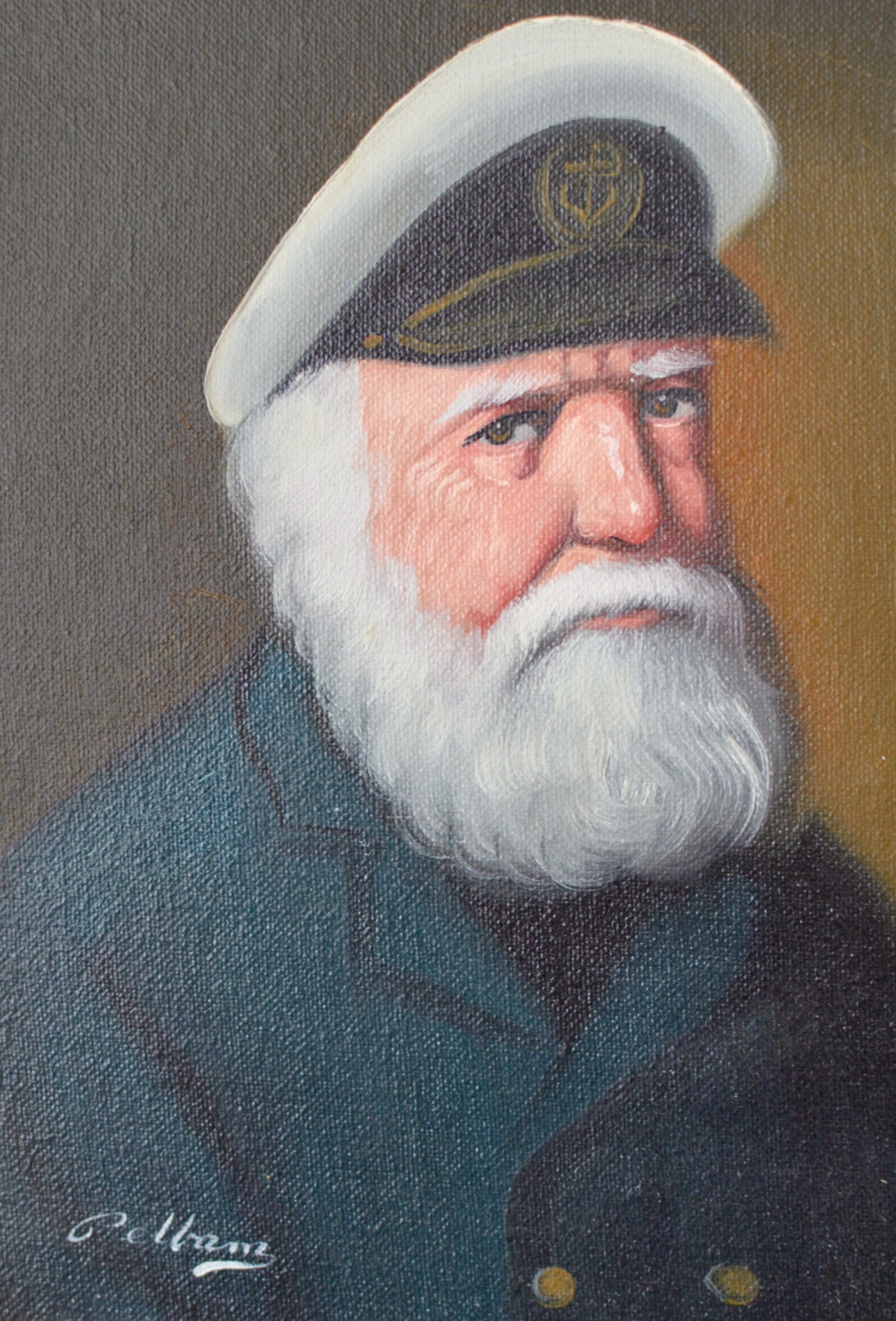 Old Sea Captain Portrait Oil Painting Signed by Artist David | Etsy