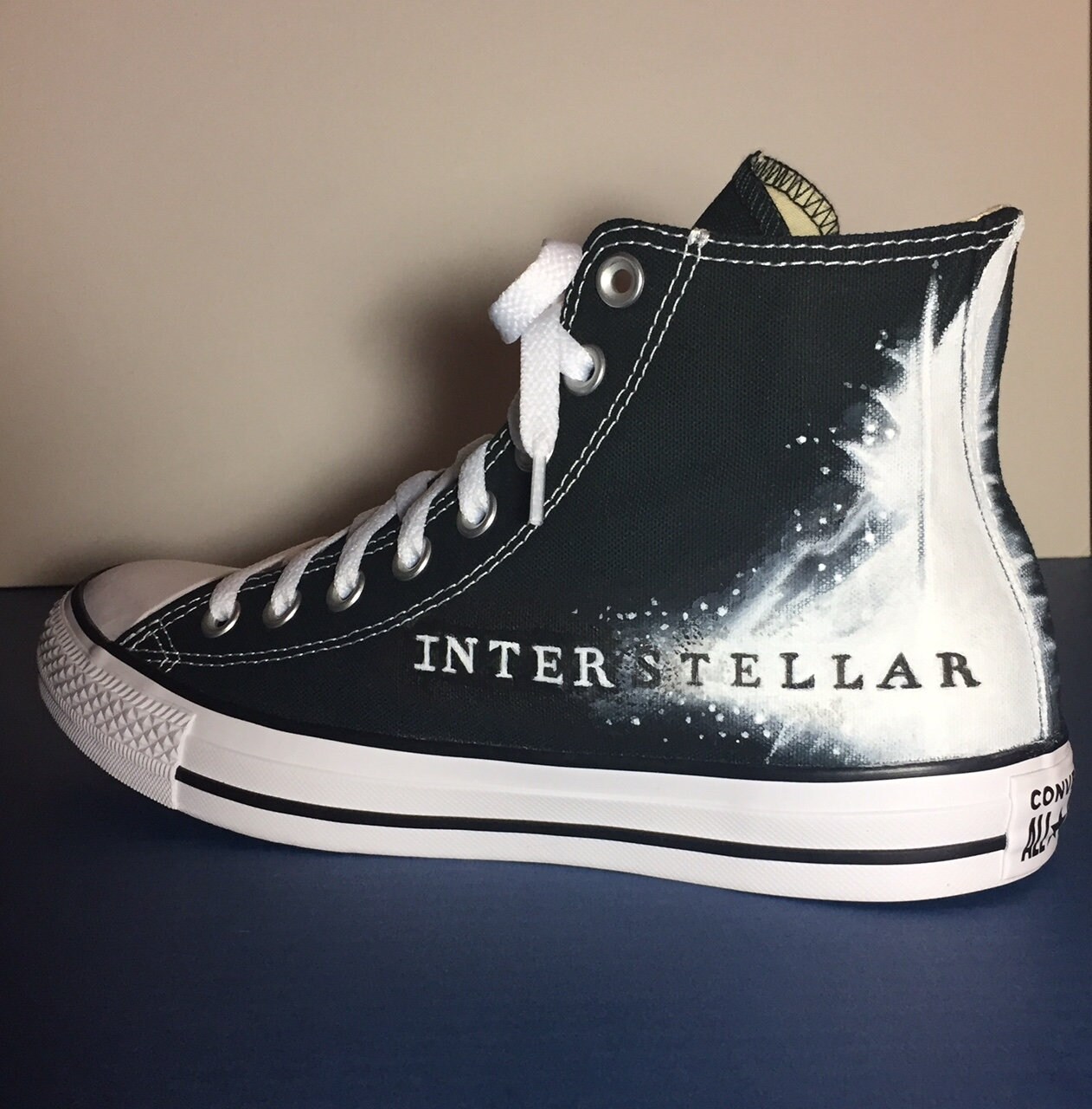 Movie Theme / Interstellar - Hand Painted High Top Converse - by ...