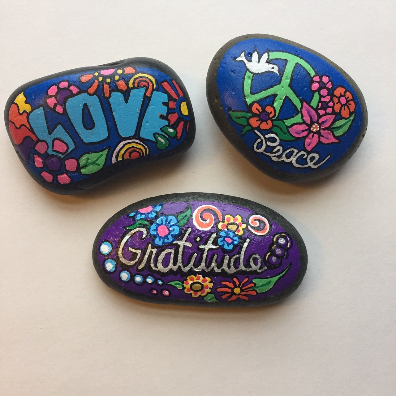 Hand Painted Rock Reminders Affirmations / Wedding / Anniversary ...