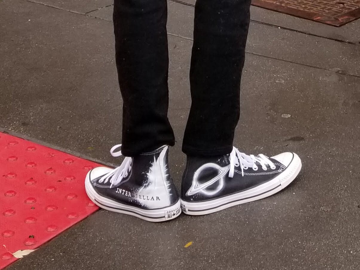 Movie Theme / Interstellar - Hand Painted High Top Converse - by ...