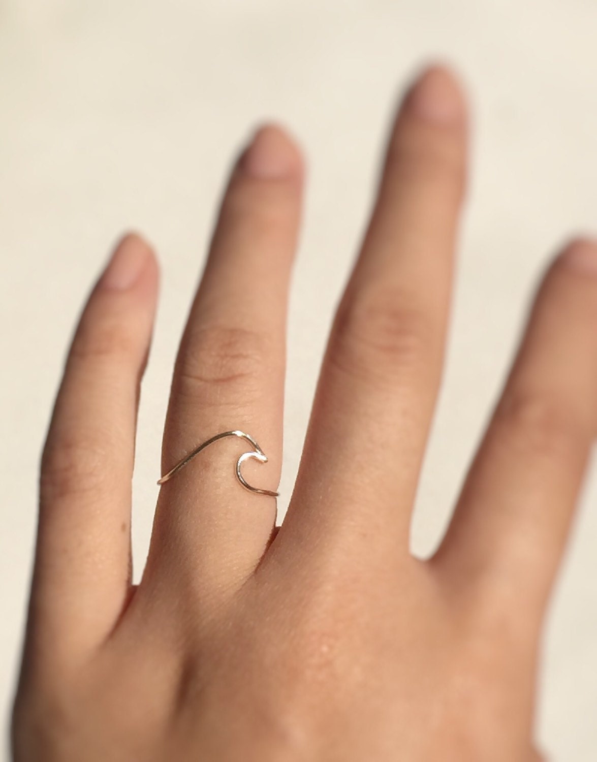 Wave ring surfers ring hammered wave ocean wave ring | Etsy