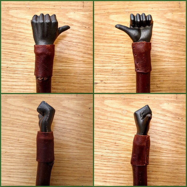 Steel Head Blackthorn Walking Thumb Stick 6 - Etsy