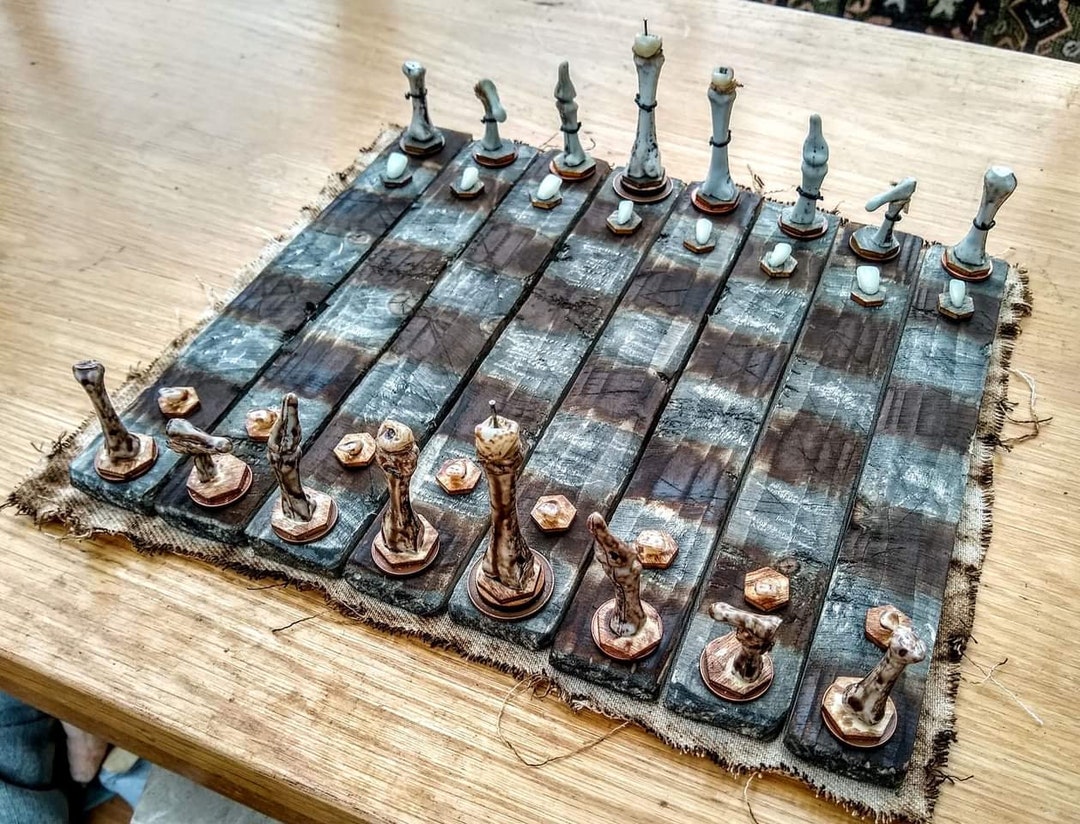 Post Apocalyptic Cannibal Chess Set W/folding Board - Etsy