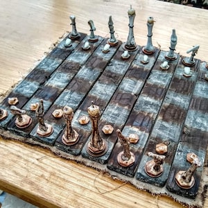 Post Apocalyptic Cannibal Chess Set W/folding Board - Etsy
