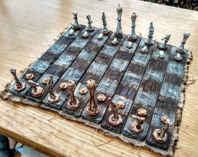 Post Apocalyptic Cannibal Chess Set W/folding Board - Etsy