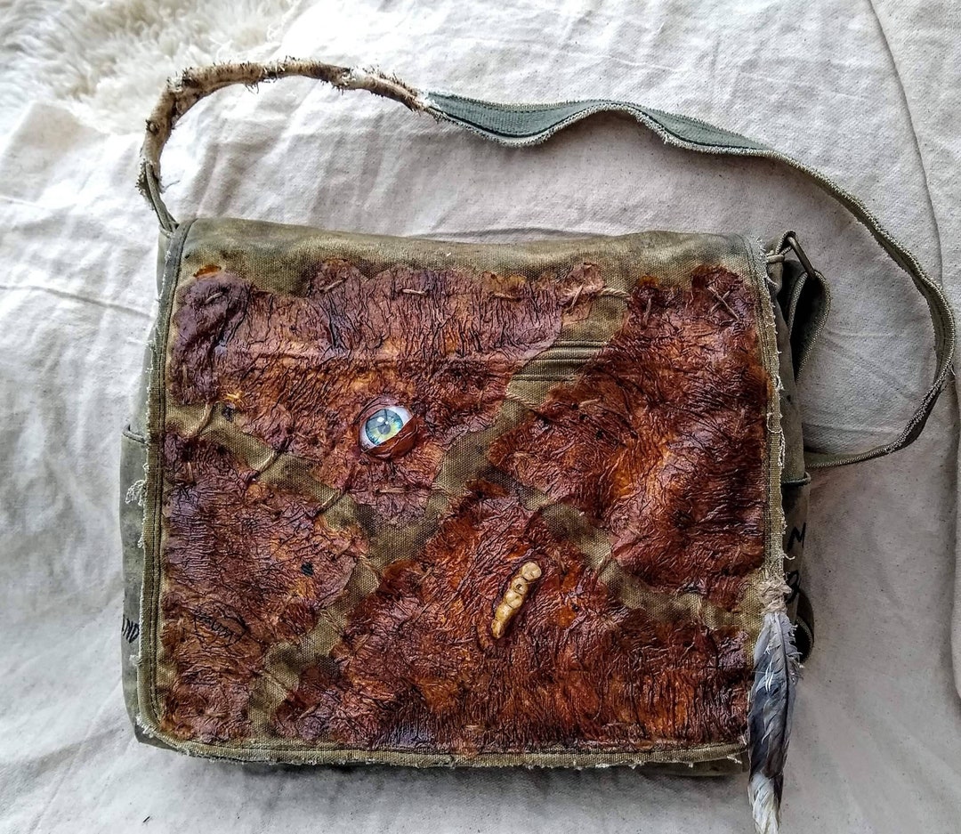 Post Apocalyptic Human Skin (not Really) Messenger Bag - Etsy