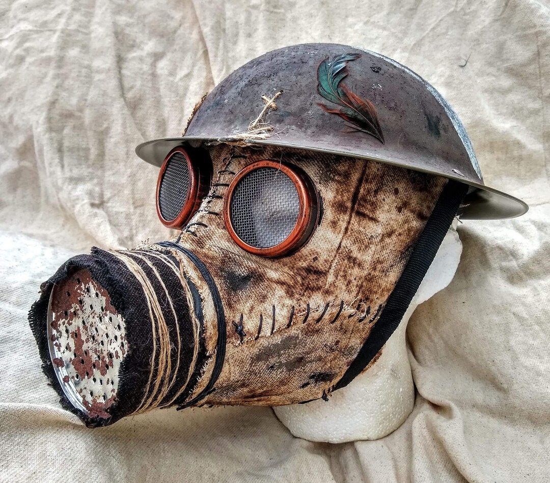 Post Apocalyptic/airsoft Gas Mask & Helmet - Etsy