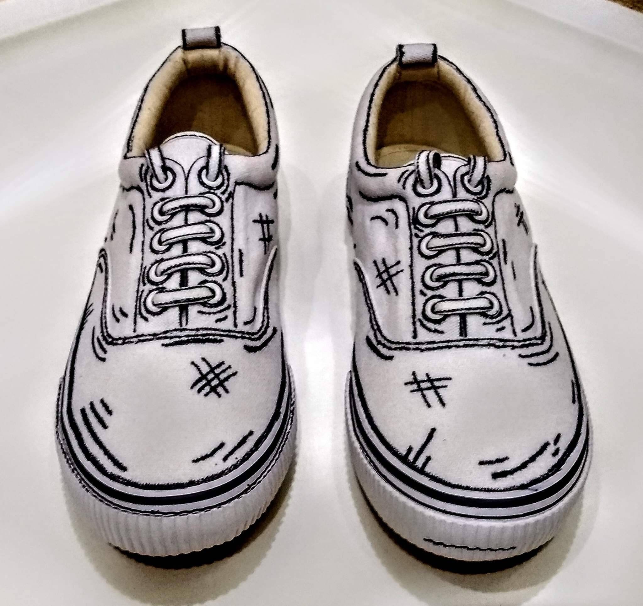 Custom Cartoon Canvas Trainers/sneakers UK 8/US 9/EU 42 - Etsy