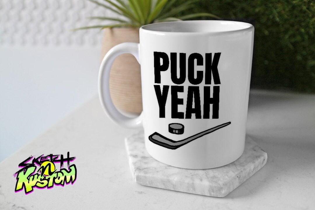 Ice Hockey Gifts // Puck Mug // Funny Stick/puck // Ice Hockey Fan ...