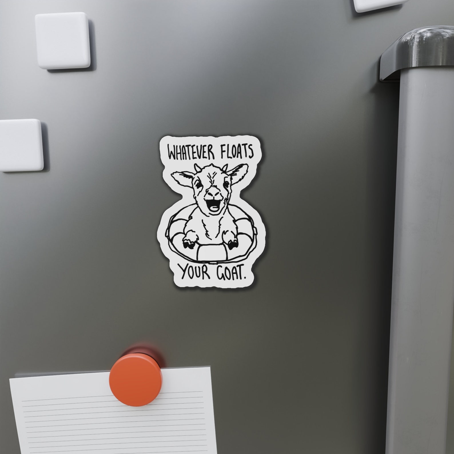 Funny Goat Magnet for Goat Lovers and Goat Owners! Whatever Floats Your ...