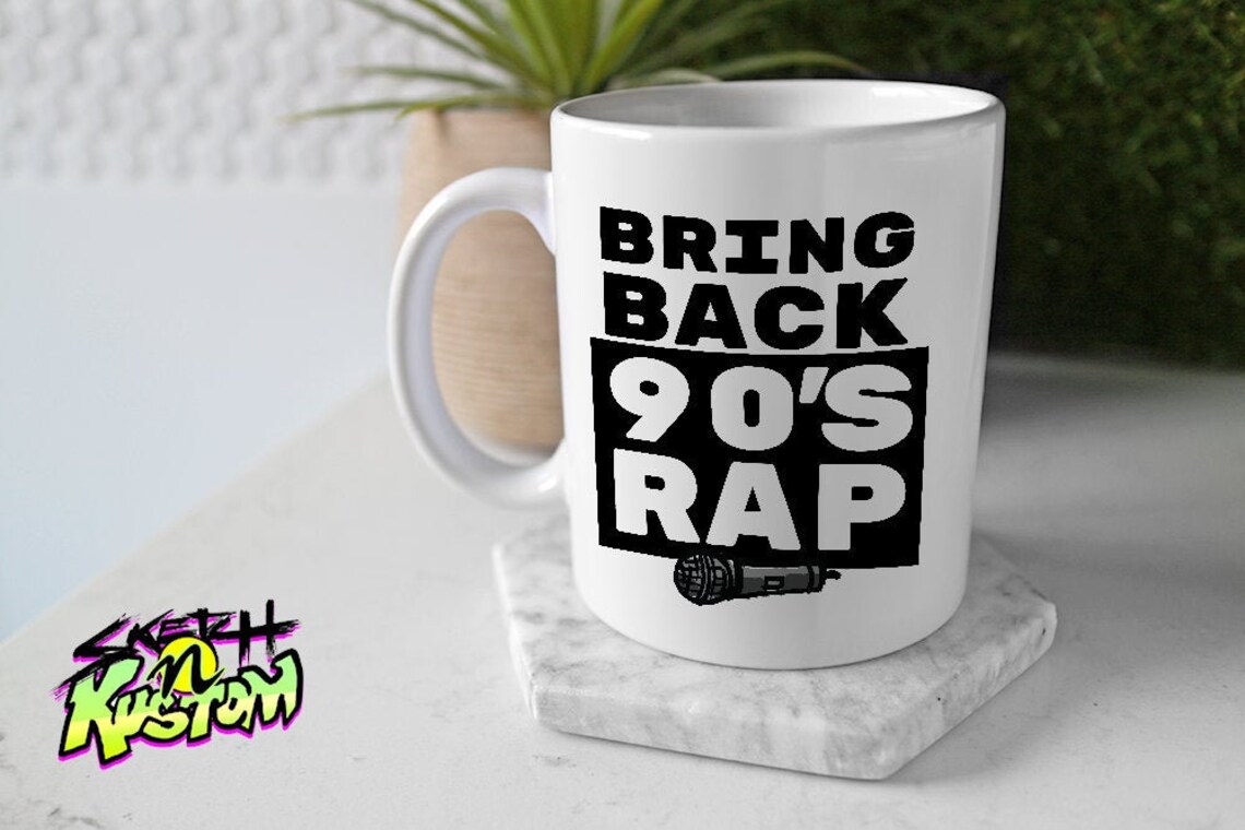 Rap / Hip Hop Gift Mug // 90s Rapper Lover Coffee Cup Art // | Etsy