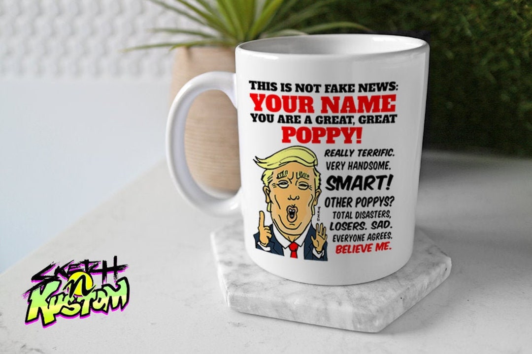 Funny Trump Poppy Proposal Gift for Present or Future Poppy, Trump ...