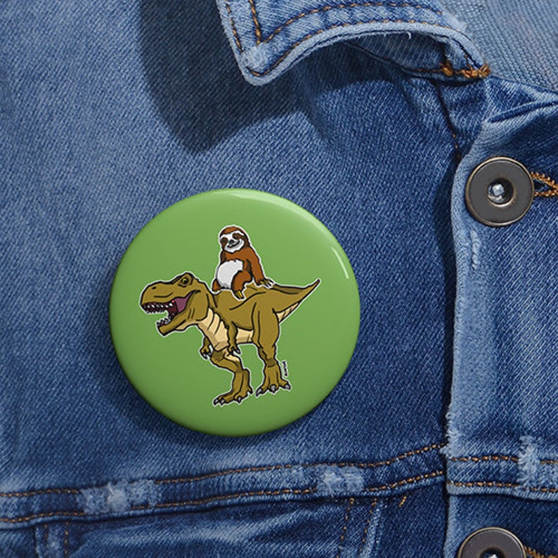Sloth Pins for Sloth Lovers Sloth Pinback Button of a Sloth | Etsy