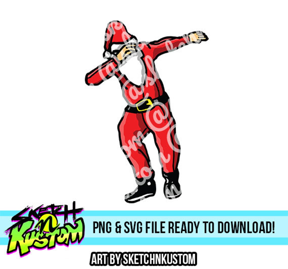 Dabbing Santa Png and Dabbing Santa Svg Christmas Dabbing - Etsy
