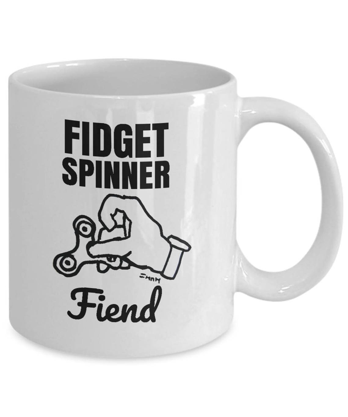 Hand Fidget Spinner Meme Gift Mug Funny Fidget Spinner Toy - Etsy