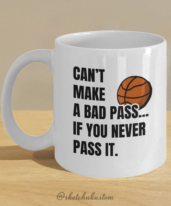 Foul Ball Memes Funny Basketball Mug // Basket Ball Coffee Cup // Bad