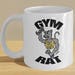 Funny Fitness Gifts Gym Rat Mug Decor // Gym Addict or Lover of Rats ...