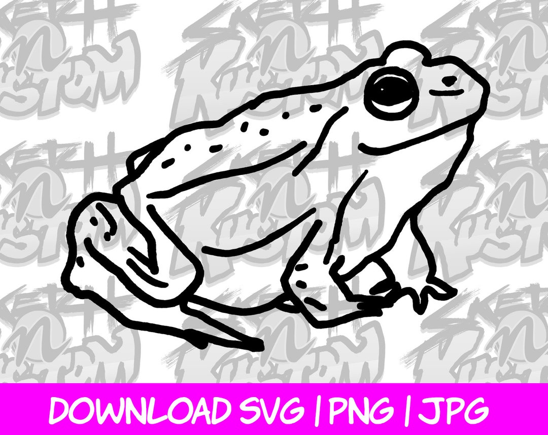 Tree Frog Svg, Tree Frog Clipart, Tree Frog Line Art, Tree Frog ...