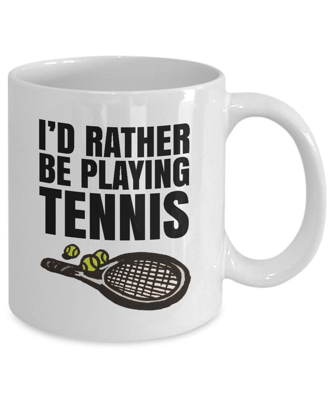 Tennis Lover Gift Mug Funny Tennis Racket/racquet/ball - Etsy
