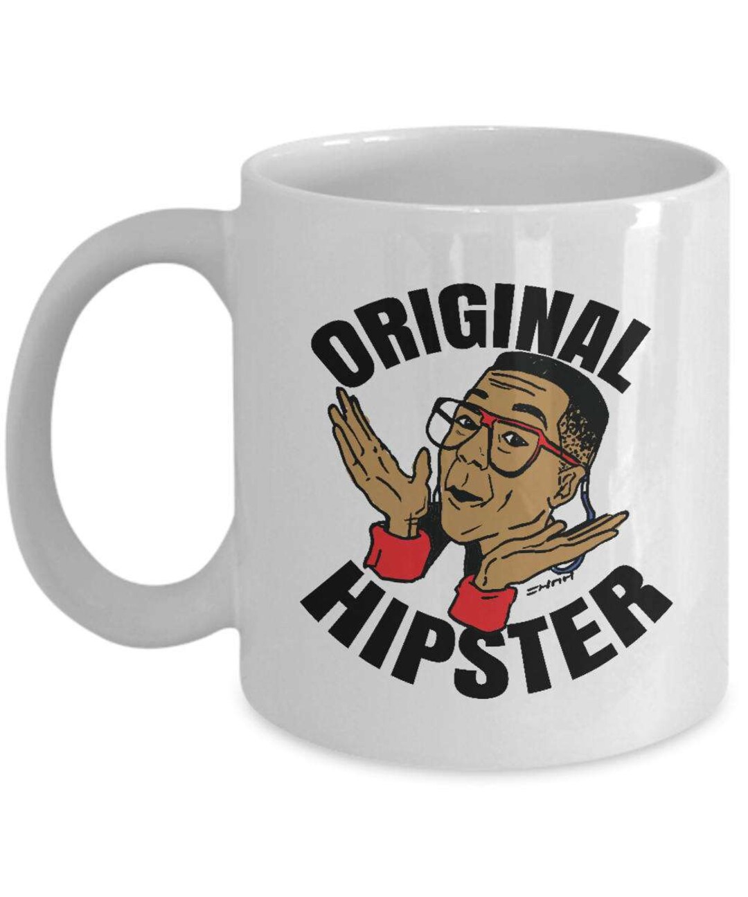 Funny Geek, Hipster Nerd Mug With a Geek Wearing Glasses! 'original ...