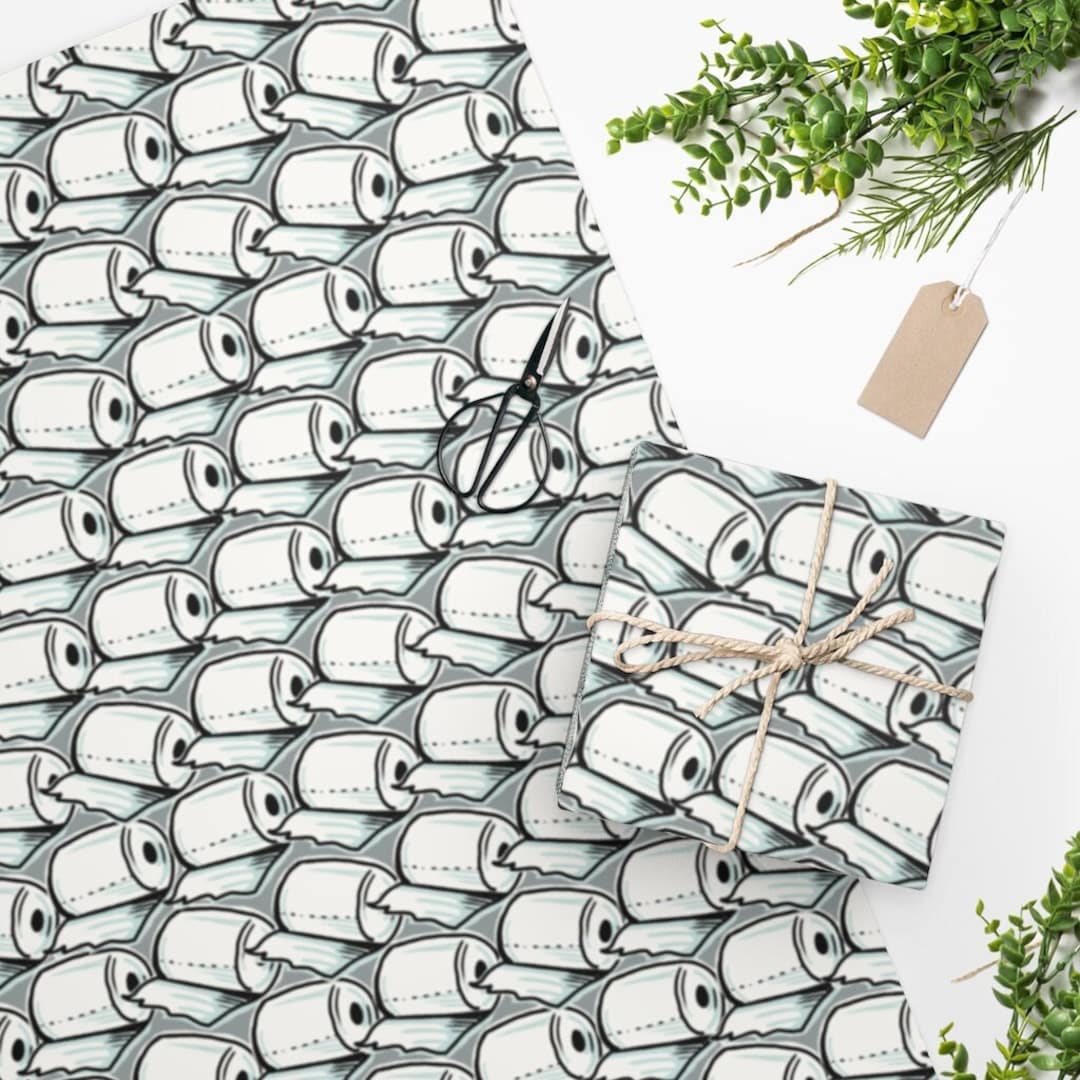 Toilet Paper Wrapping Paper, Toilet Paper Gift Wrap, Toilet Paper ...