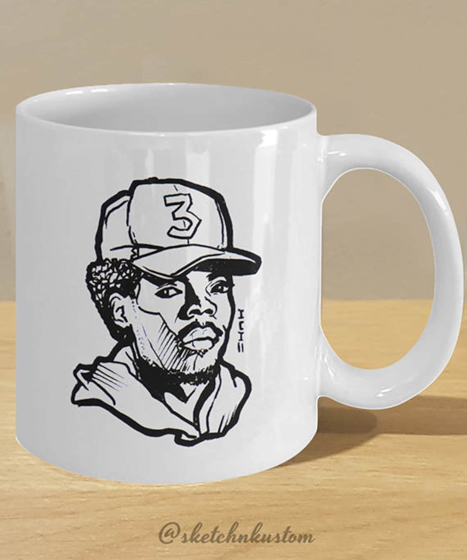 Rapper the Chance Coffee Mug - Drawn Cool Hip Hop Cup - Rap Art Printed ...