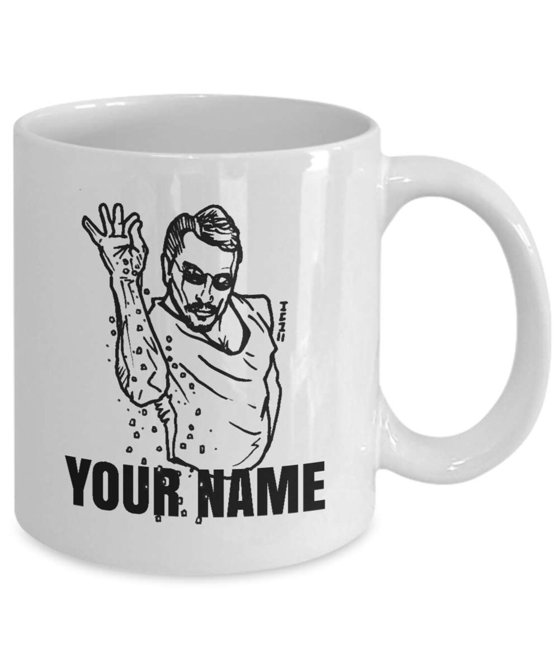 Salt Bae Meme Mug - Custom/personalized Name Saltbae Guy Gift Cup - Add ...