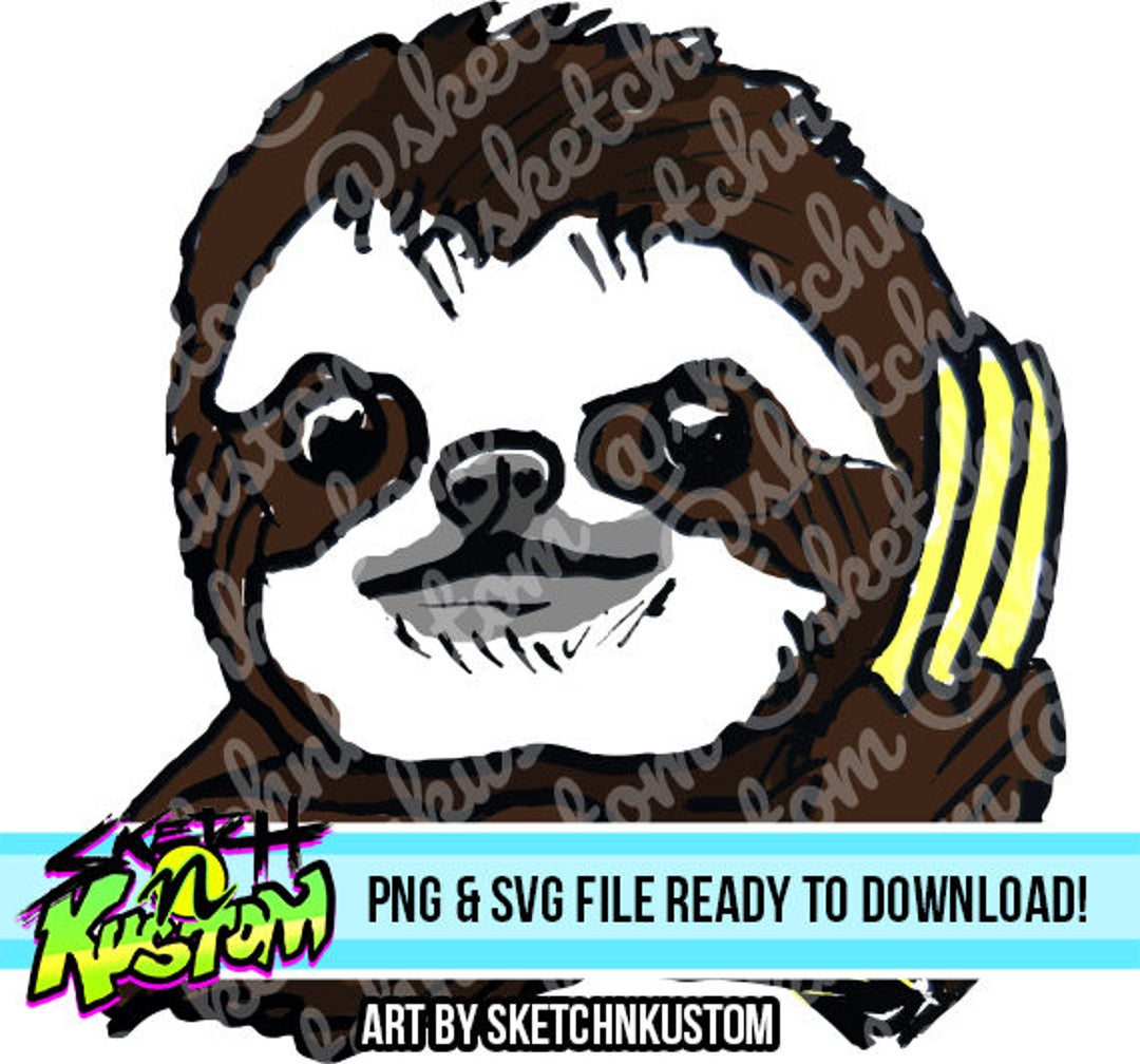 Cute Sloth Clip Art, Sloth Clipart Png, Sloth Clipart Svg for ...